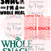 Snack Bundle SVG, DXF & PNG – Handmade by Toya