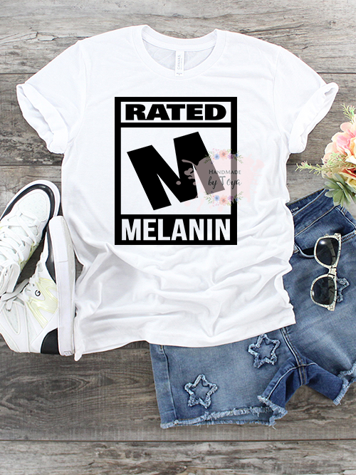 Rated M For Melanin SVG, DXF & PNG – Handmade by Toya