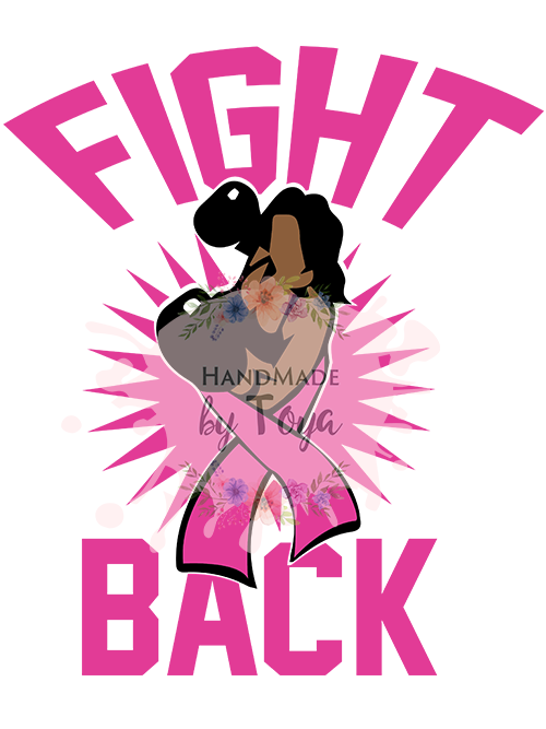 Fight Back Ribbon SVG, DXF & PNG – Handmade by Toya