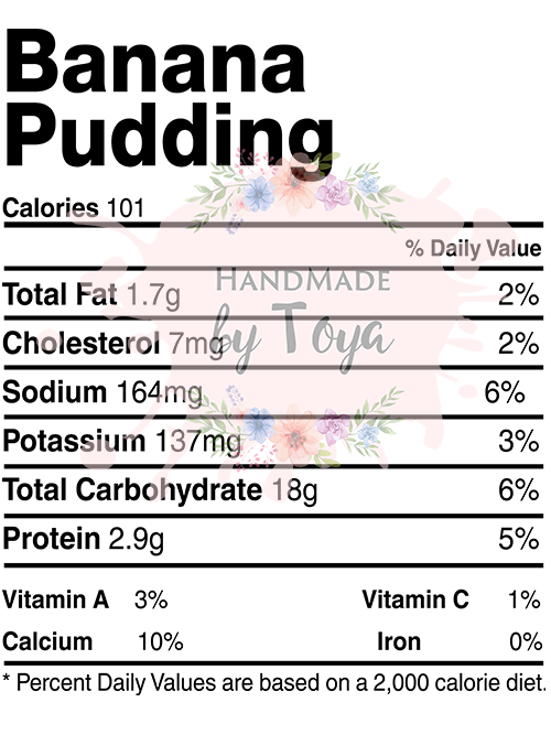 Banana Pudding SVG, DXF & PNG (INCLUDES MOCKUP) – Handmade by Toya