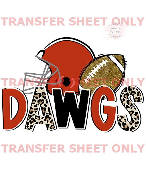 Dawgs (IRON ON TRANSFER SHEET ONLY) – Handmade by Toya